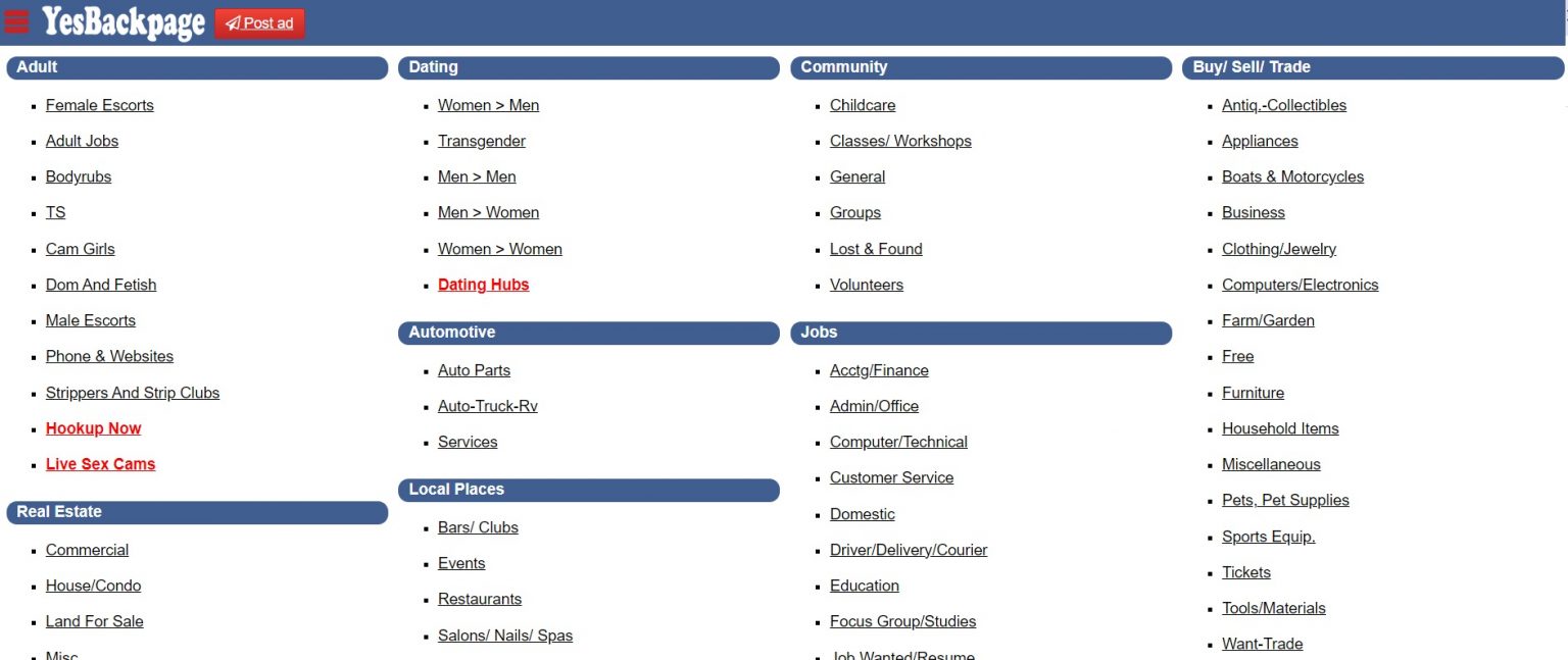 Yesbackpage – Should You Trust This New Personal Classified Ads Website?